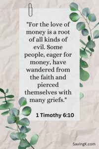 Bible Verses About Money - SavingK