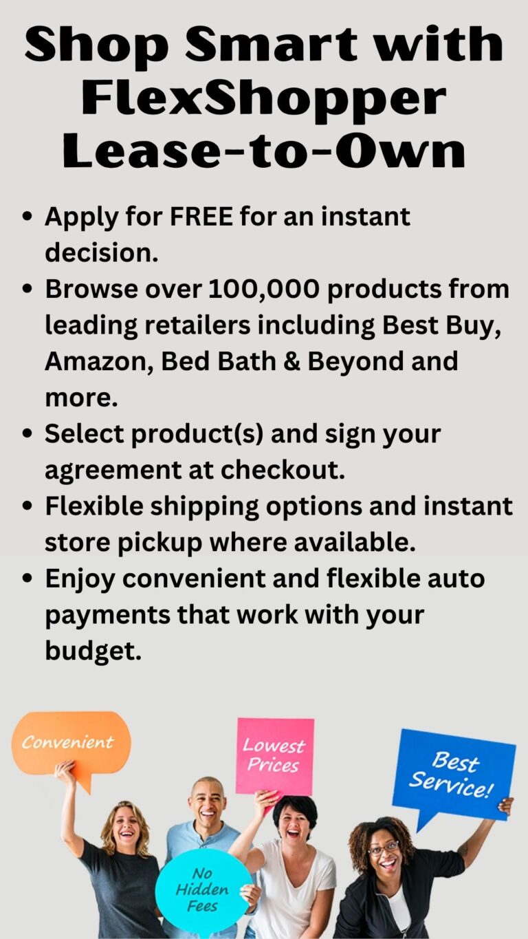 Shop Smart with FlexShopper Lease-to-Own - SavingK