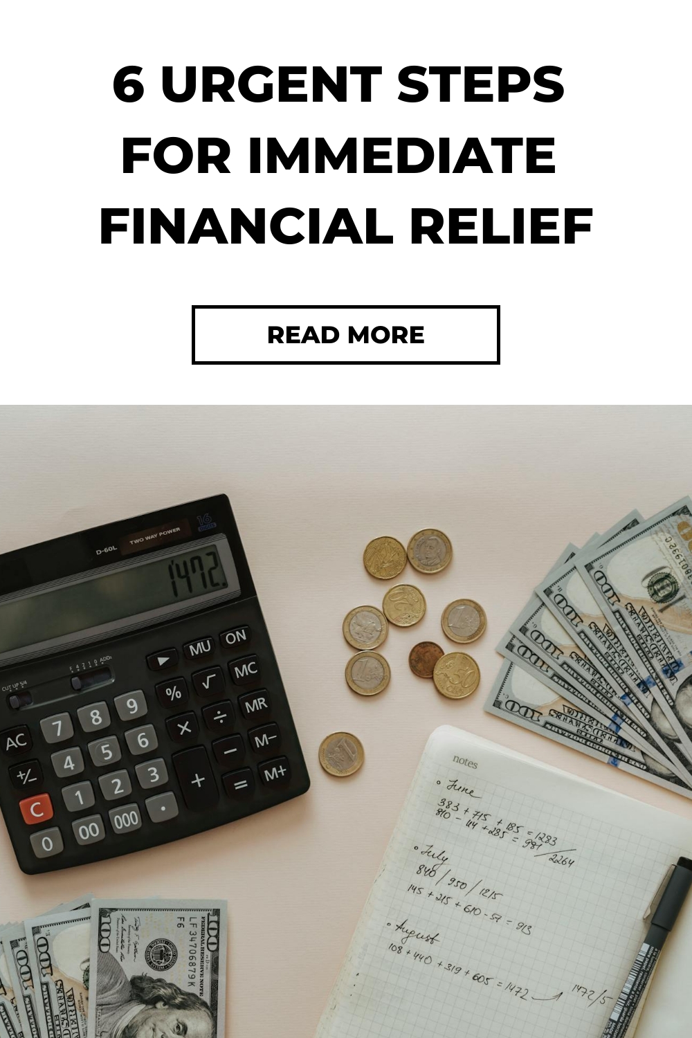 6 Urgent Steps for Immediate Financial Relief - SavingK