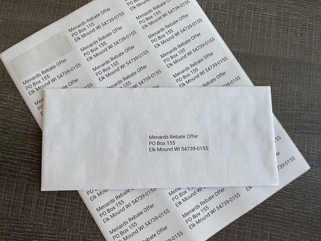 Printable Menards Address Labels - SavingK