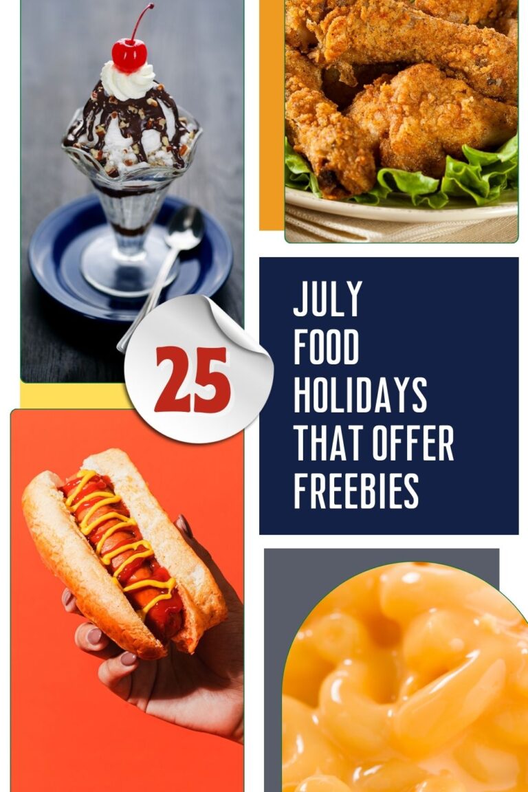 25 July National Food Holidays That Offer Freebies - SavingK