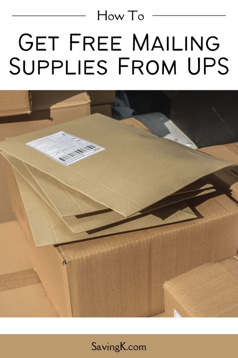 How To Get Free Mailing Supplies From UPS - SavingK