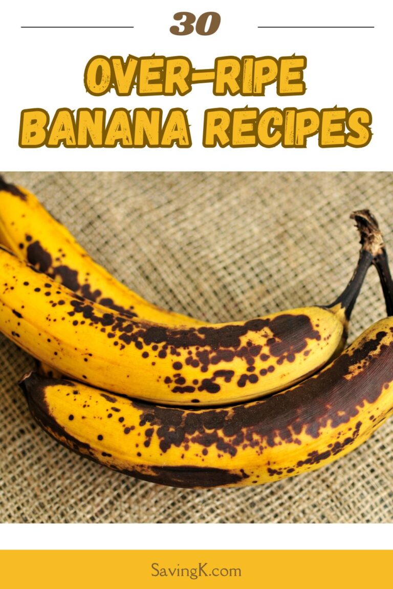 30 Delicious Recipes to Use Over-Ripe Bananas - SavingK
