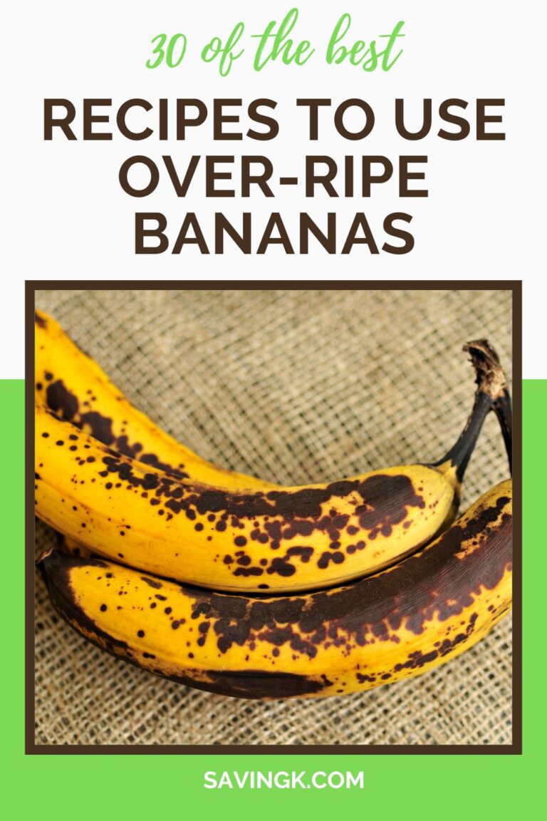 30 Delicious Recipes to Use Over-Ripe Bananas - SavingK