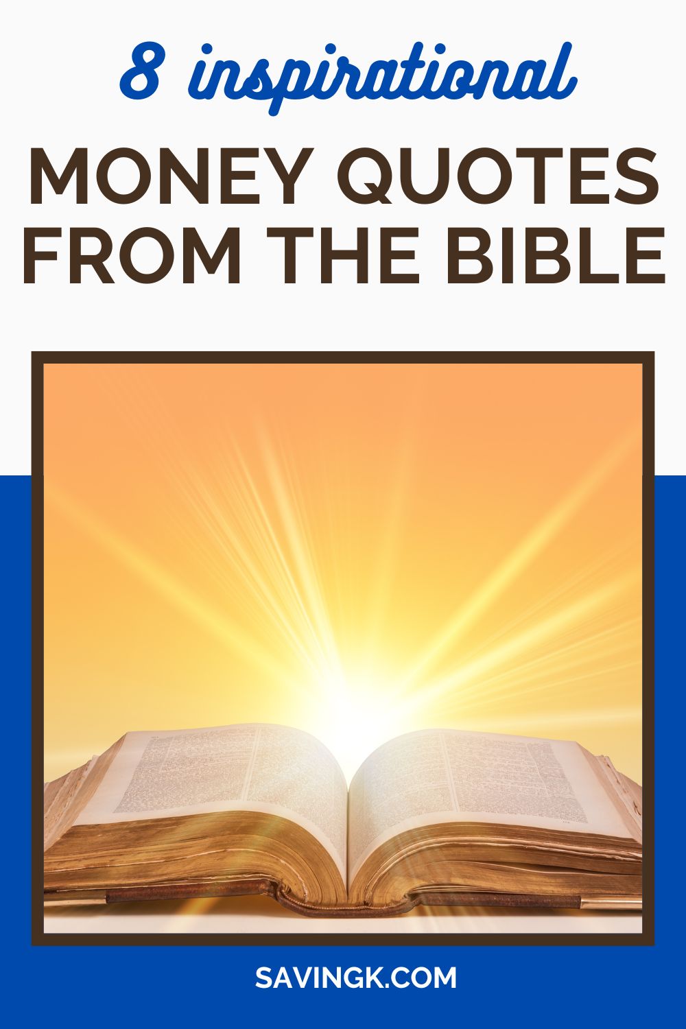 Inspirational Money Quotes From The Bible - SavingK