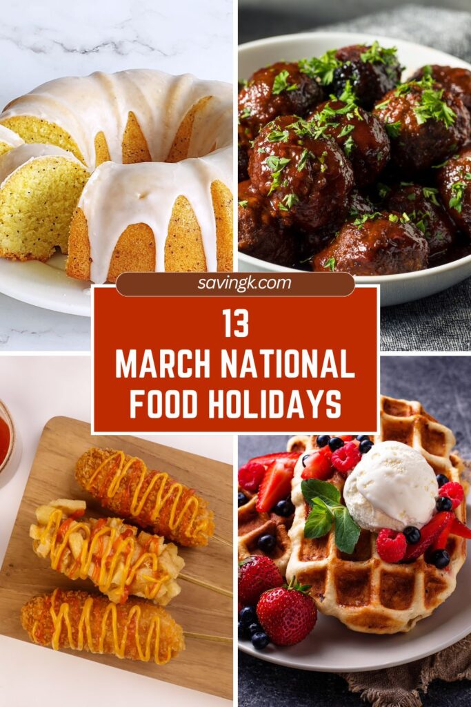 13 March National Food Holidays That Offer Freebies - SavingK