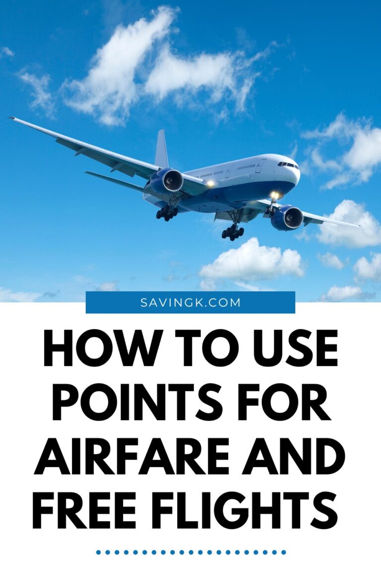 How To Use Points For Airfare And Free Flights - SavingK
