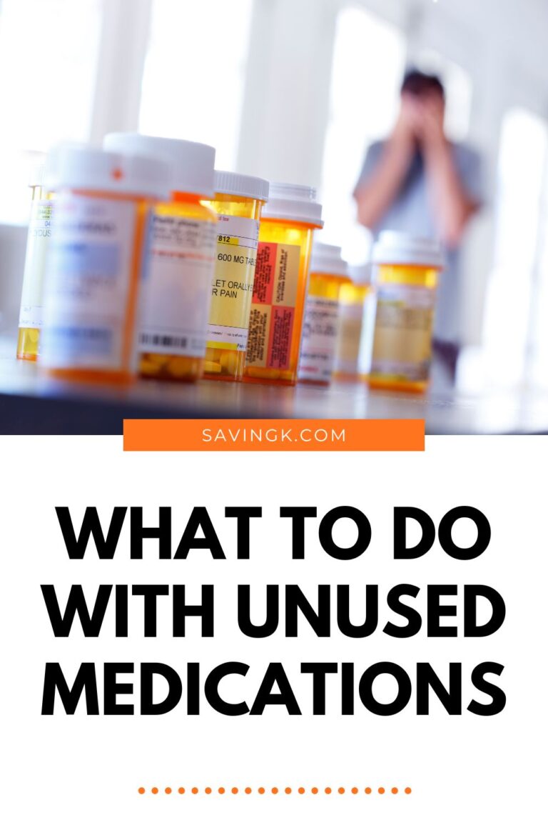 What To Do With Unused Medications - SavingK