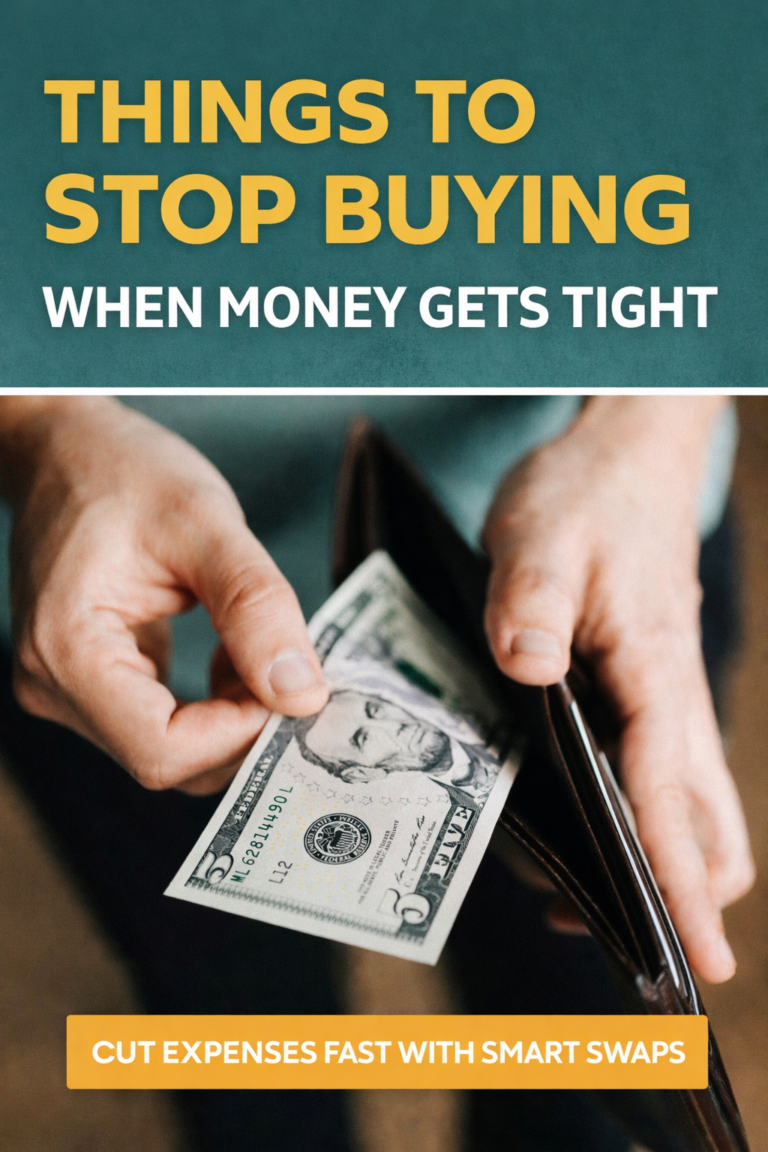 Things To Stop Buying When Money Gets Tight - SavingK